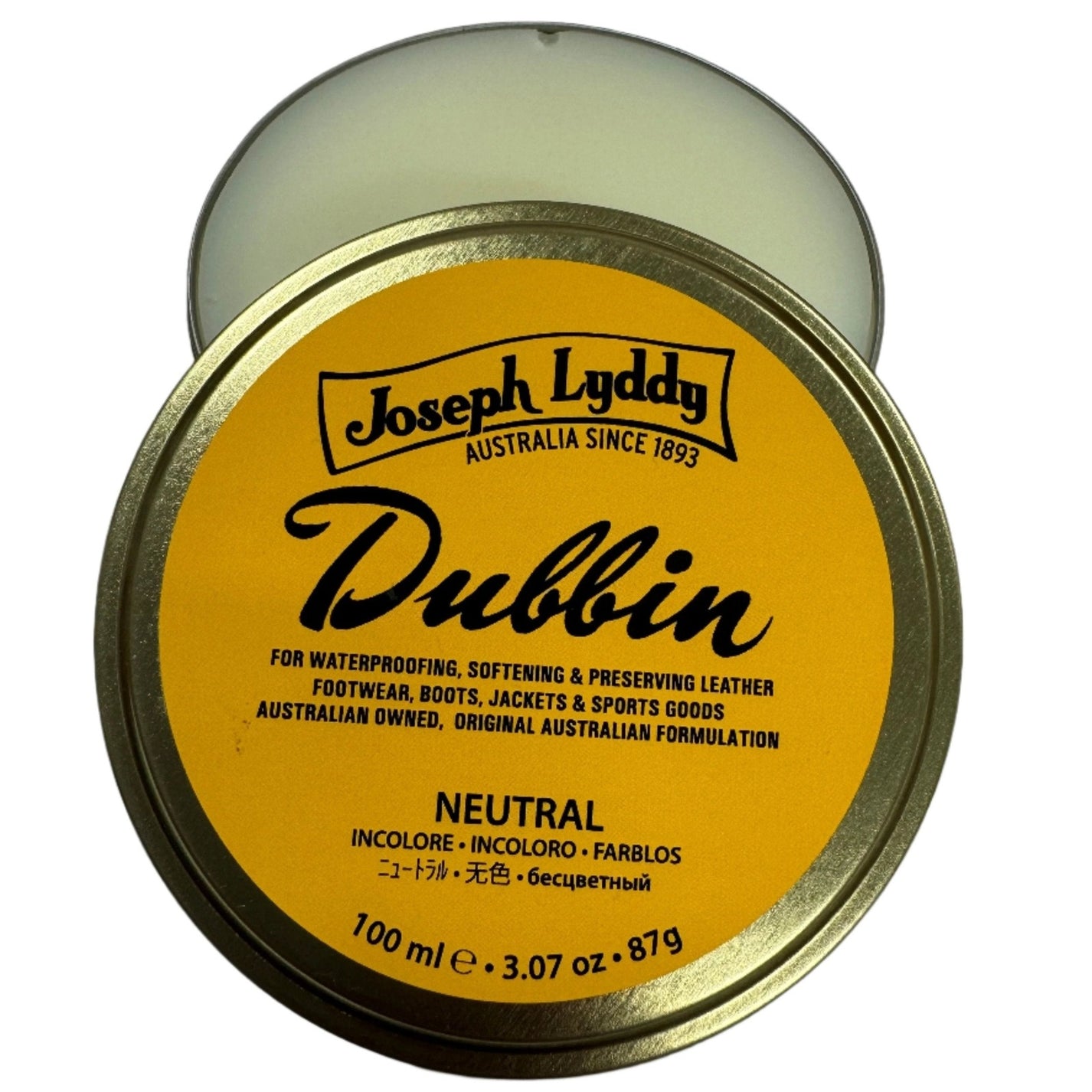 Joseph Lyddy Dubbin, Neutral 100ml - JL0970125 – Blue Heeler Boots